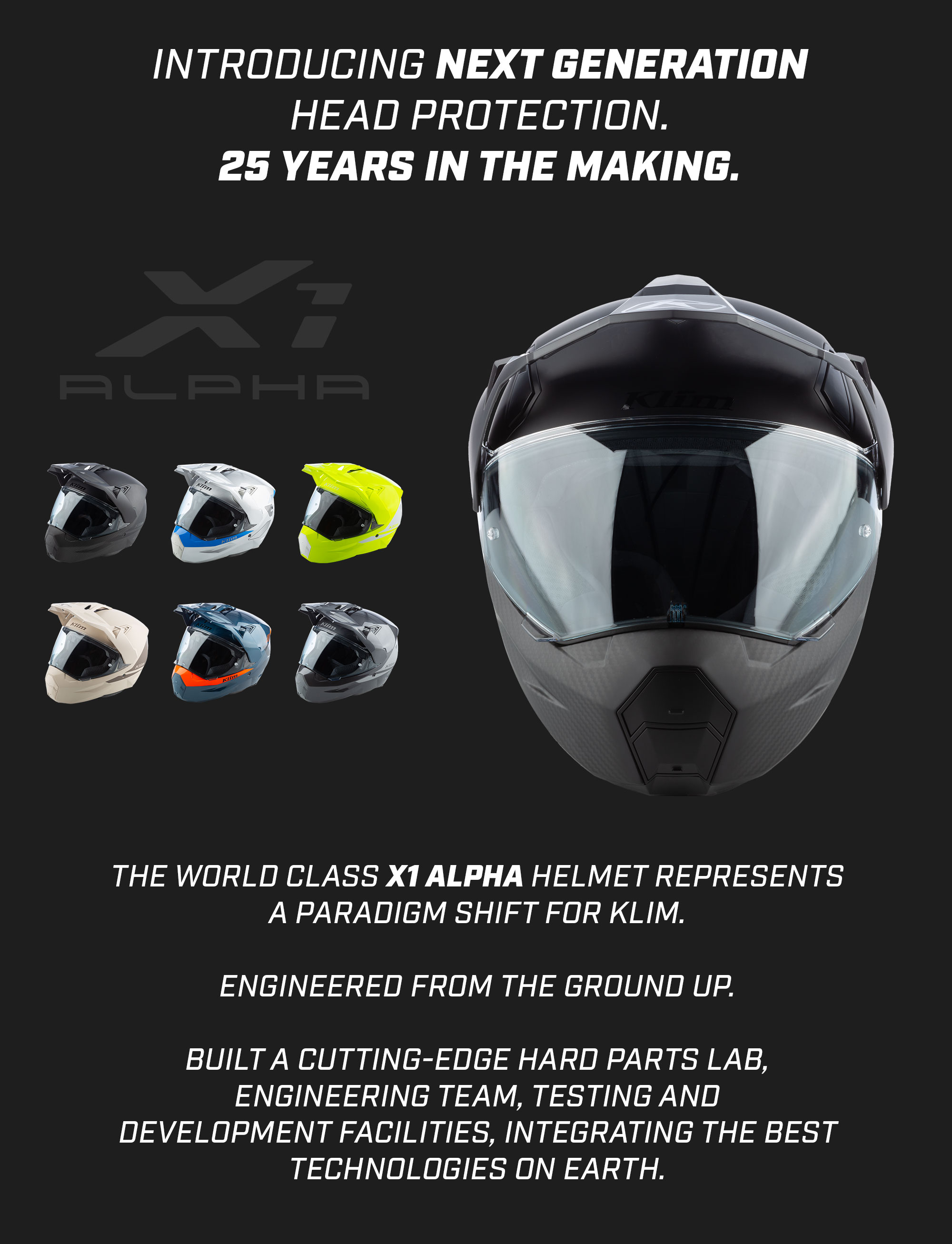 X1 Alpha Helmet ECE/DOT | KLIM Helmet